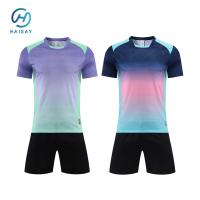 China Men’s Soccer Jersey – 160gsm Quick-Dry Polyester, Breathable, Red/Black/Blue, Training & Match for sale