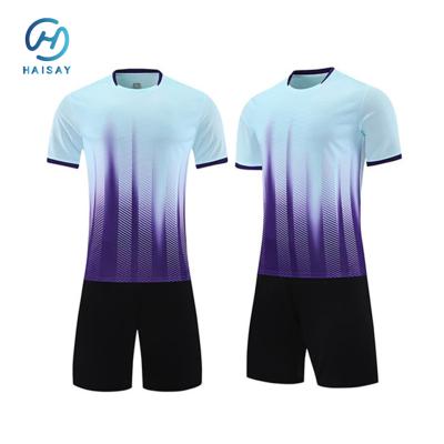 China Custom Team Football Jersey with Quick Dry Material 100% Polyester and Customizable Name and Number for sale