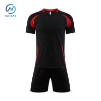 China Custom Football Jersey Kit, V Neck Short Sleeve Soccer Uniform Set with Shorts, Custom Logo & Sublimation Print for sale