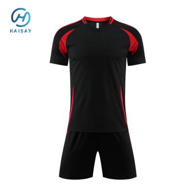 China Custom Football Jersey Kit, V Neck Short Sleeve Soccer Uniform Set with Shorts, Custom Logo & Sublimation Print for sale