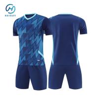 China Custom Team Soccer Jersey with Quick Dry Material 160gsm Polyester and Moisture-Wicking Fabric for sale