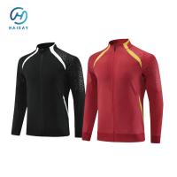 China Personalised Winter Football Training Top | Half Zip Stand Collar Long Sleeve Soccer Warm Up Shirt for sale