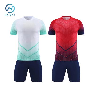 China Custom Made Soccer Game Jersey Full Sublimation Printing Customized Emblem Name Number Team Wear for sale