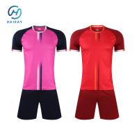 China Custom Team Jersey Lightweight Polyester Football Shirt Featuring Laser Cut Micro Perforations and Anti Static Treatment for sale