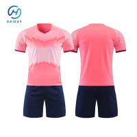 China Women’s Pink Soccer Jersey Set – Short Sleeve Football Shirt & Matching Shorts for sale