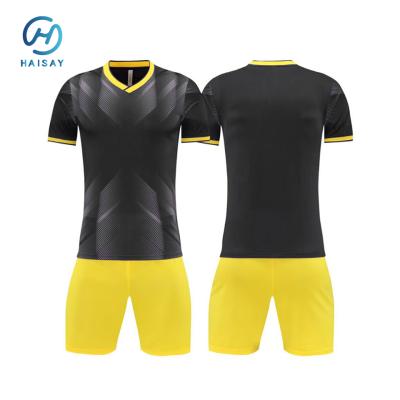 China Custom Team Jersey Breathable Durable Football Shirt Featuring Hexagonal Mesh and Sublimated Printing for Team Identity for sale