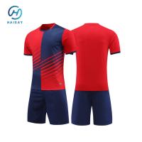 China Personalized Custom Soccer Uniform Set Support Different Custom Designs Multiple Colour Custom Name Number Badge Football Jersey Kit for sale