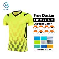 China High Quality Breathable Soccer Uniform – Custom Team Football Jersey Set Quick Dry Lightweight for Men Boys Training and Game Wear for sale