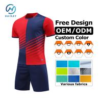 China Personalized Custom Soccer Uniform Set Support Different Custom Designs Multiple Colour Custom Name Number Badge Football Jersey Kit for sale