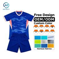 China Custom Soccer Jersey Set | Men Football Uniform Kit For Team & Academy, Quick Dry Football Shirt With Shorts for sale