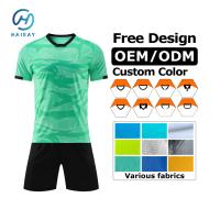 China Ready‑To‑Ship Custom Football Suit Personalized Bespoke Designs Multi‑Colors Custom Logo Printing Soccer Jersey And Shorts Kit For Club School Sports Team for sale