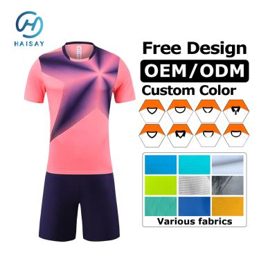 China Women’s Pink Soccer Jersey Set – Short Sleeve Football Shirt & Matching Shorts for sale