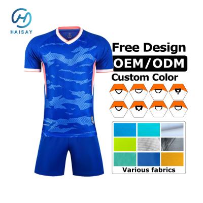 China Wholesale Custom Football Jersey Kit OEM ODM Free Design Men Soccer Uniform Jersey And Shorts Bulk Order Sport Team Wear Multi‑Color for sale