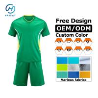 China Custom Football Jersey Set, Personalized Printed Soccer Uniform Kit With Custom Name Number Logo Team Design, Breathable Quick Dry Mesh Football Suits For Men Adult Youth, Professional Training Match for sale