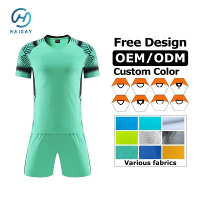 China Youth & Adult Custom Soccer Jersey Quick Dry Polyester Personalized Printed Football Sportswear for sale