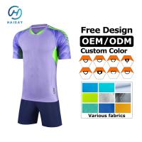 China Custom Team Jersey personalized soccer kits with fabrics moisture wicking technology and vibrant printing for teams clubs and schools for sale