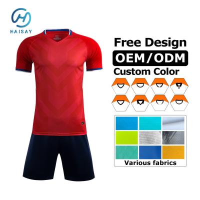 China Men’s Gradient Soccer Uniform Set – Short Sleeve Football Jersey with Matching Athletic Shorts for sale