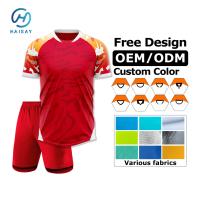 China Match Day Soccer Kit – Short Sleeve Football Jersey & Shorts for Players and Teams for sale