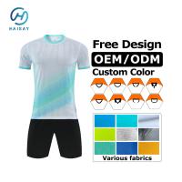 China Custom Team Jersey fabric soccer uniforms personalized with logos player names numbers and designed for comfort durability and style for sale