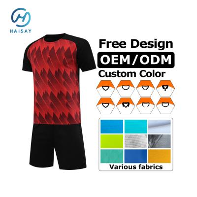 China Men's Wave Pattern Football Kit – Modern Soccer Jersey and Athletic Shorts Set for sale