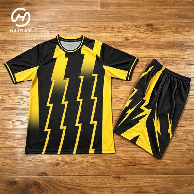 China Football Training Jersey Set – Custom Short Sleeve Soccer Teamwear with Shorts for sale