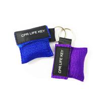 China Bag Keychain Cpr Mask With Gloves Promotional Gift Cpr Face Shield Cardiopulmonary for sale