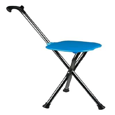 China Popular Design Begrit Stick Multifunction Telescopic Folding Walking Aid Cane Floding Cane with Seat Cane Seat for Seniority for sale