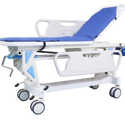 China Wholesale Patient Transport Stretcher Medical Transfer Vehicle Transfer Trolley Car Transport Hospital Bed for sale