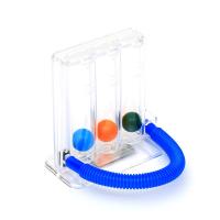China Hot Selling 3 Ball Transparent Respiratory Exerciser Lung Deep Breathing Training Only Inhaled for sale