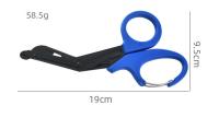 China Black-coated stainless steel medical shear bandage scissor EMS first aid kit IFAK clamp trauma shears for sale
