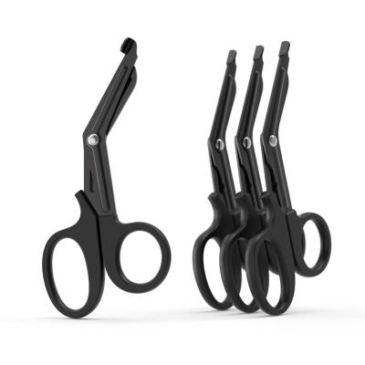China Black-coated stainless steel medical shear bandage scissor EMS first aid kit IFAK trauma shears for sale