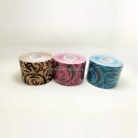 China Hot Selling Cotton Kinesiology Sport Tape For Reduce Muscle Pain Tattoo Design 5CM*5M for sale
