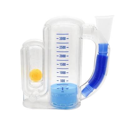 China Breath  Measurement System Breathing Lung Exerciser With Handle 5000 Volumetric Exerciser for sale