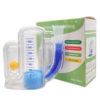 China Breath  Measurement System Breathing Lung Exerciser With Handle 5000 Volumetric Exerciser for sale