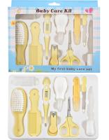 China 10pcs Newborn Nursery Health care Set baby Grooming tool kit baby care kit manufacturer Newborn baby gift set yellow pink blue for sale