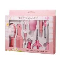 China 10pcs Newborn Nursery Health care Set baby Grooming tool kit baby care kit manufacturer Newborn baby gift set yellow pink blue for sale