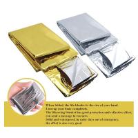 China Foil Thermal First Aid Outdoor WaterProof Emergency Survival Rescue Blanket for sale