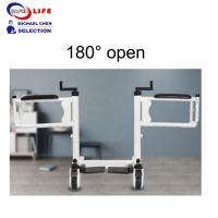 China Health equipment elderly care chair patient transfer chair disable rollator transport chair height adjustable with wheels for sale
