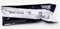 China Blue 1L Survival  Water Filter Straw For Outdoor Camping for sale
