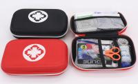 China Compact Travel First Aid Kit Items Case Box Survival Tool Automobile Outdoor 21.5x13.5x5cm for sale