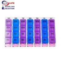 China 28 compartments Pill case promotional gifts pill box button children for sale