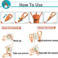 China Venom Extractor for insect snake bite Bee sting poison extractor Pump outdoor first aid kit for sale