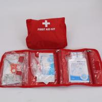 China Emergency first aid kit promotion outdoor first aid kit camping travel portable bag with first aid content for sale