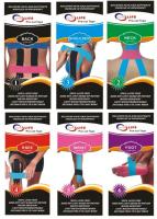 China Multicolor popular precut strips elastic therapy sports match cure muscle tape with foil pouch kinesiology tape for sale