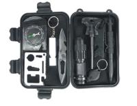 China Travel survivor kit Portable Emergency Survival tools with waterproof Shockproof hard case Emergency Survival Kit for sale