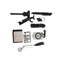 China Travel survivor kit Portable Emergency Survival tools with waterproof Shockproof hard case Emergency Survival Kit for sale