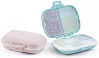 China Wholesale 8 compartments pill box folding pill container weekly medicine case for sale