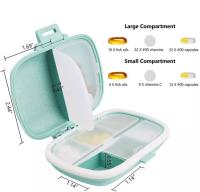 China Wholesale 8 compartments pill box folding pill container weekly medicine case for sale