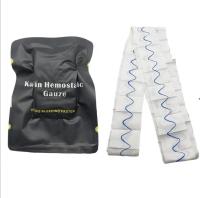 China Kaolin hemostatic bandage Z-fold combat tactical hemostatic agent gauze  emergency kaolin gauze 7.5cm*3.7M IFAK supplies for sale