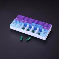 China Wholesale Food Grade Plastic 7 day and night travel outdoor portable weekly medicine box 14 compartments  pill case for sale